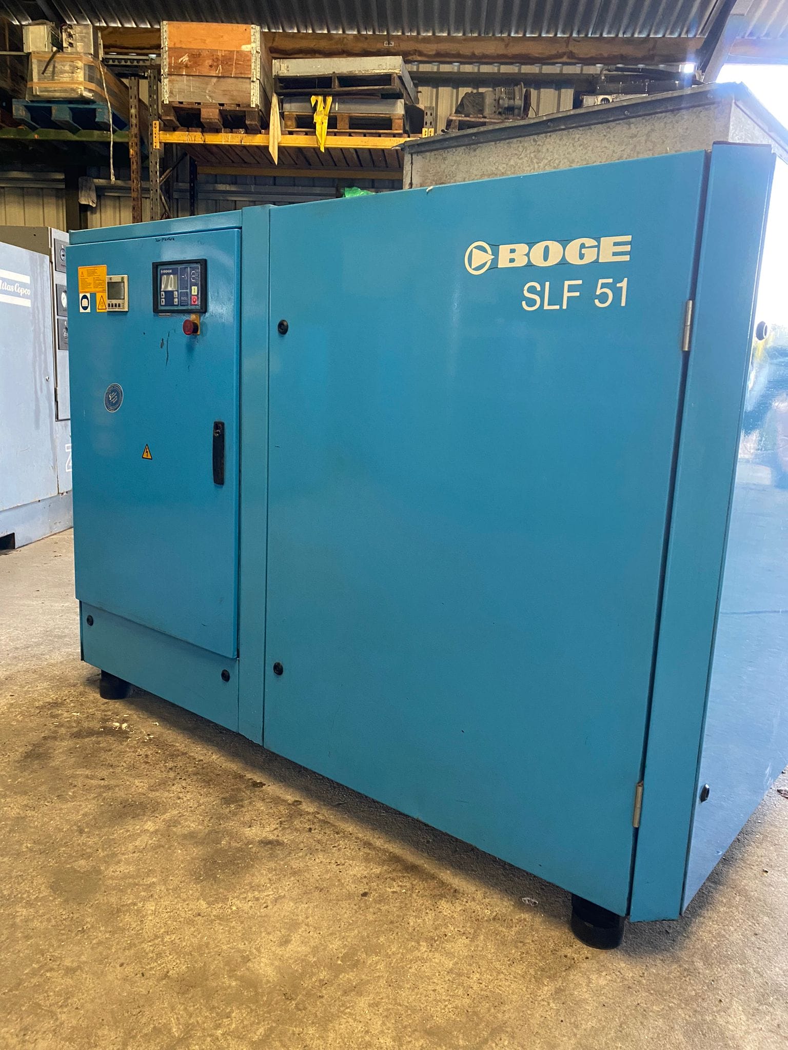 BOGE SLF51 37Kw 236cfm Variable Speed Drive Screw Compressor - Air ...