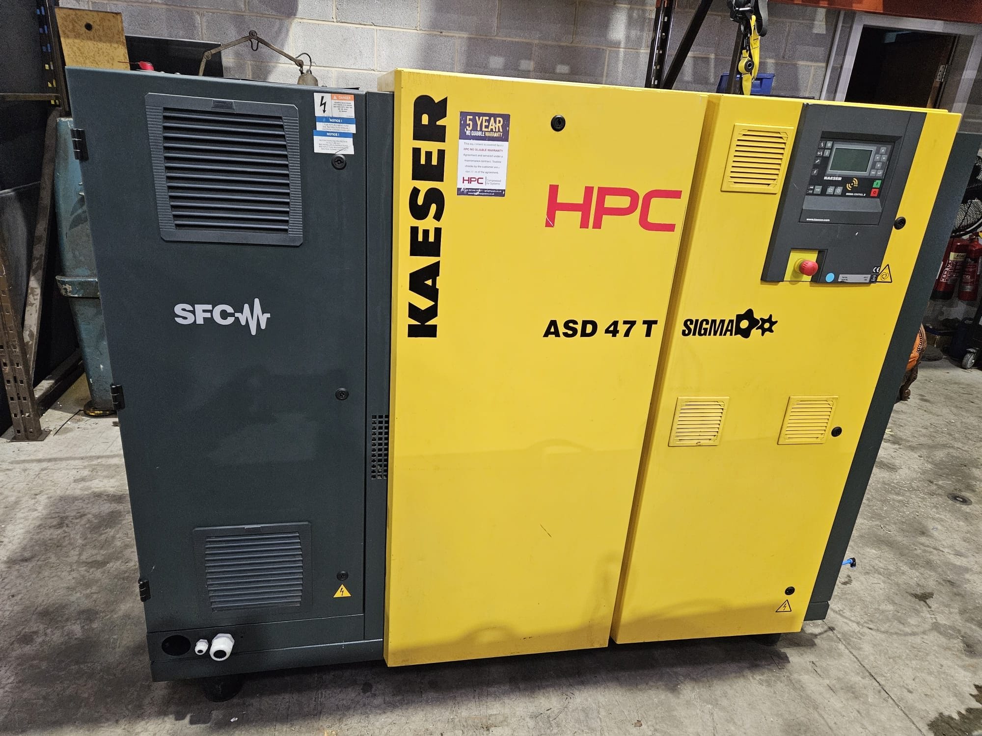 HPC ASD47 SFC T 25Kw Variable Speed Integral Air Dryer 173 CFM - Air ...