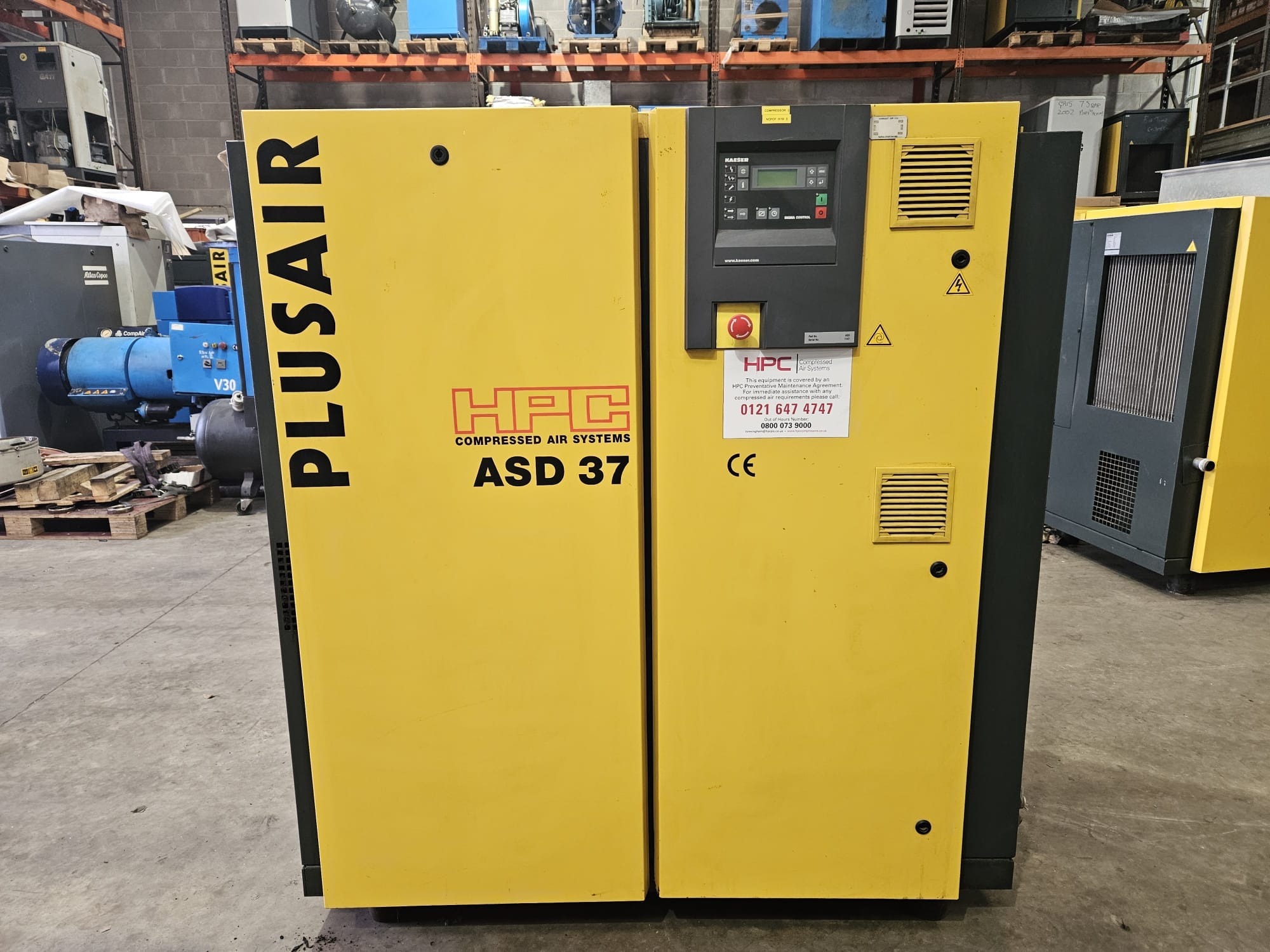 HPC ASD37 22Kw 8 bar - Air Supply UK