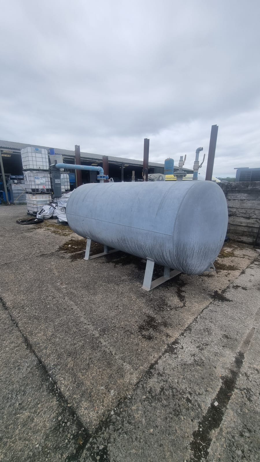 5000L Horizontal Galvanised Air Receiver 11 Bar - Air Supply UK