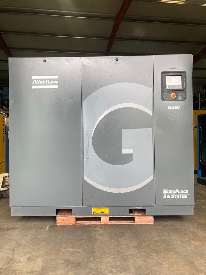 Atlas Copco GA90 2013 90kw 509.9 CFM 10 BAR Industrial Screw Compressor ...