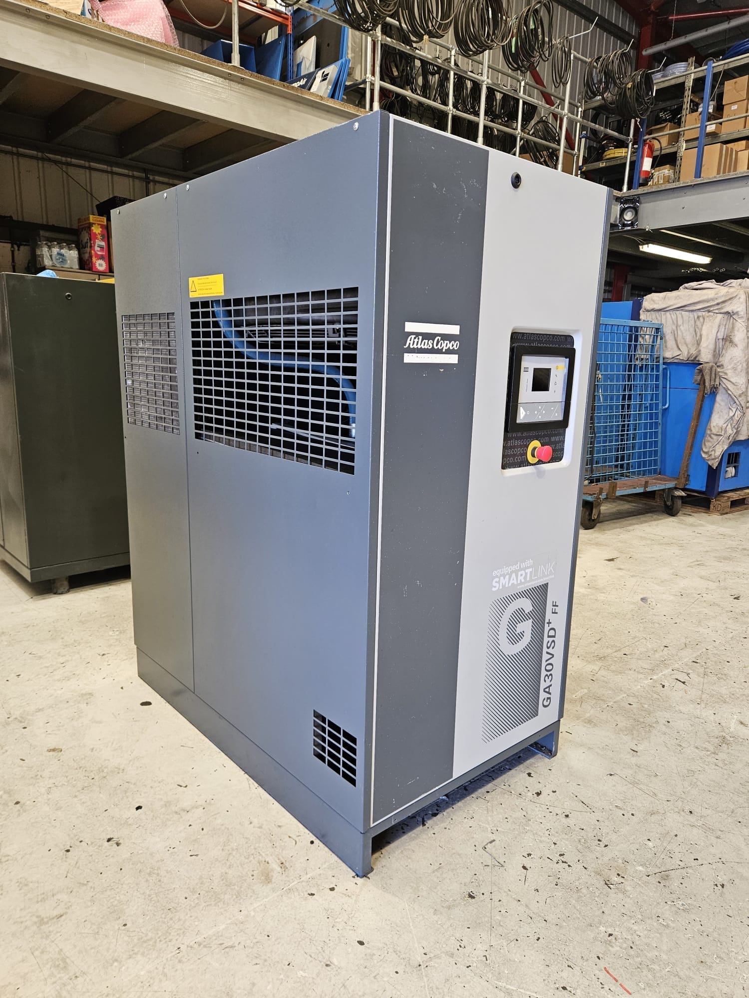 Atlas Copco GA30VSD+FF 2017 LOW HOURS 30Kw Variable Speed with Inbuilt ...