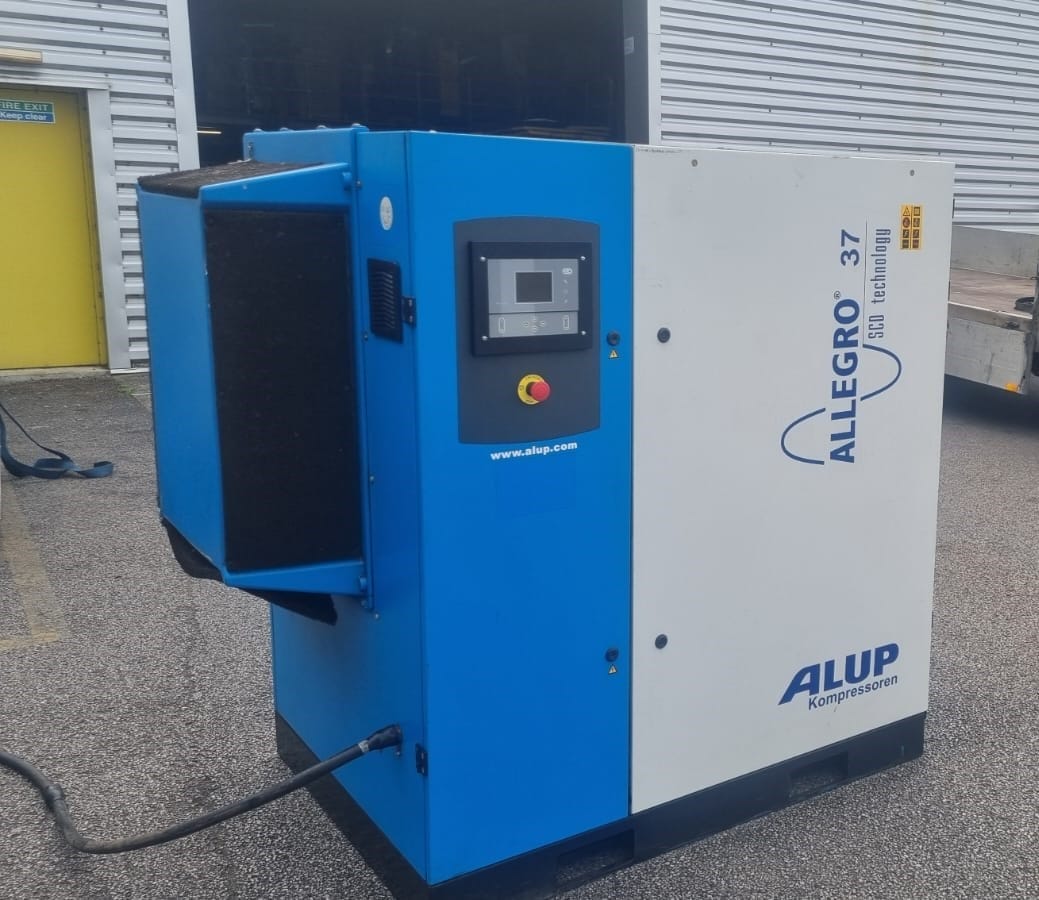ALUP ALLEGRO 37 2014 37Kw Variable Speed Drive Screw Compressor 241 CFM ...