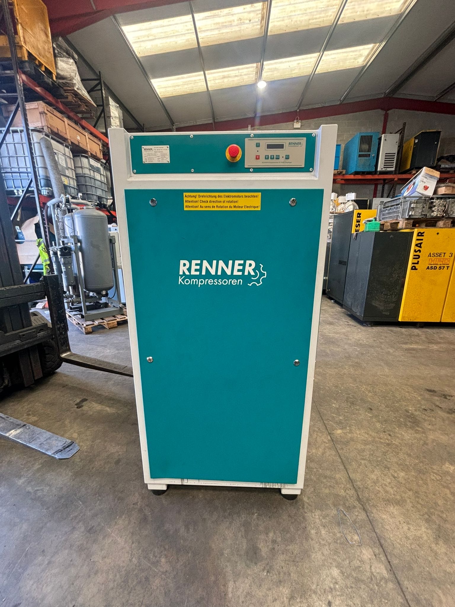 Renner RSF-Pro 55 2018 55Kw Variable Speed Drive Screw Compressor 326 ...