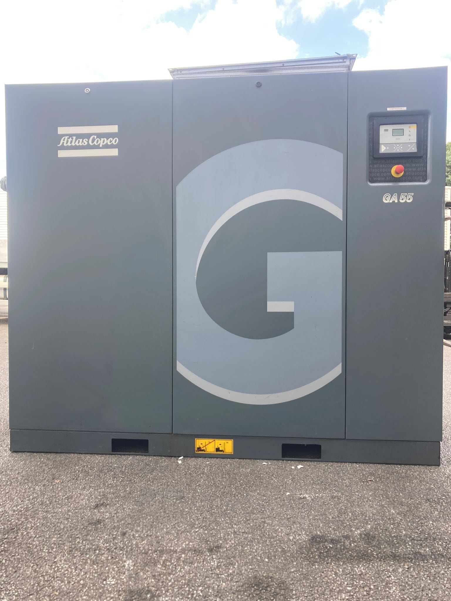 Atlas Copco GA55 2013 7.5 BAR 366 CFM 55Kw Screw Compressor - Air Supply UK