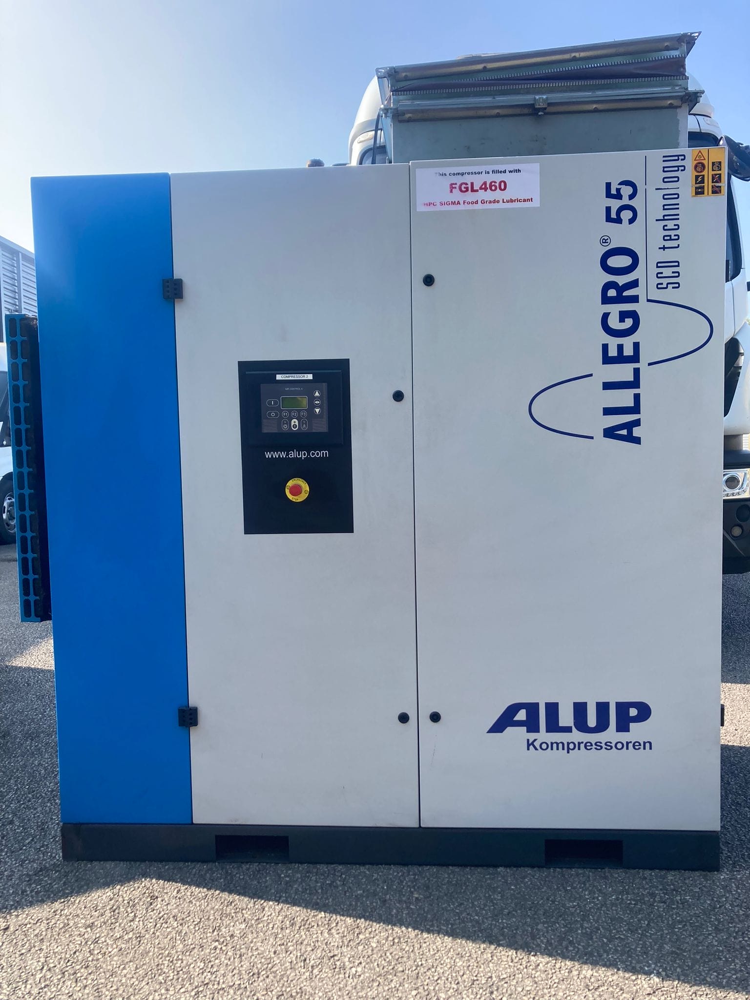 ALUP Allegro 55 Variable Speed Screw Compressor 55kw 343 CFM - Air ...