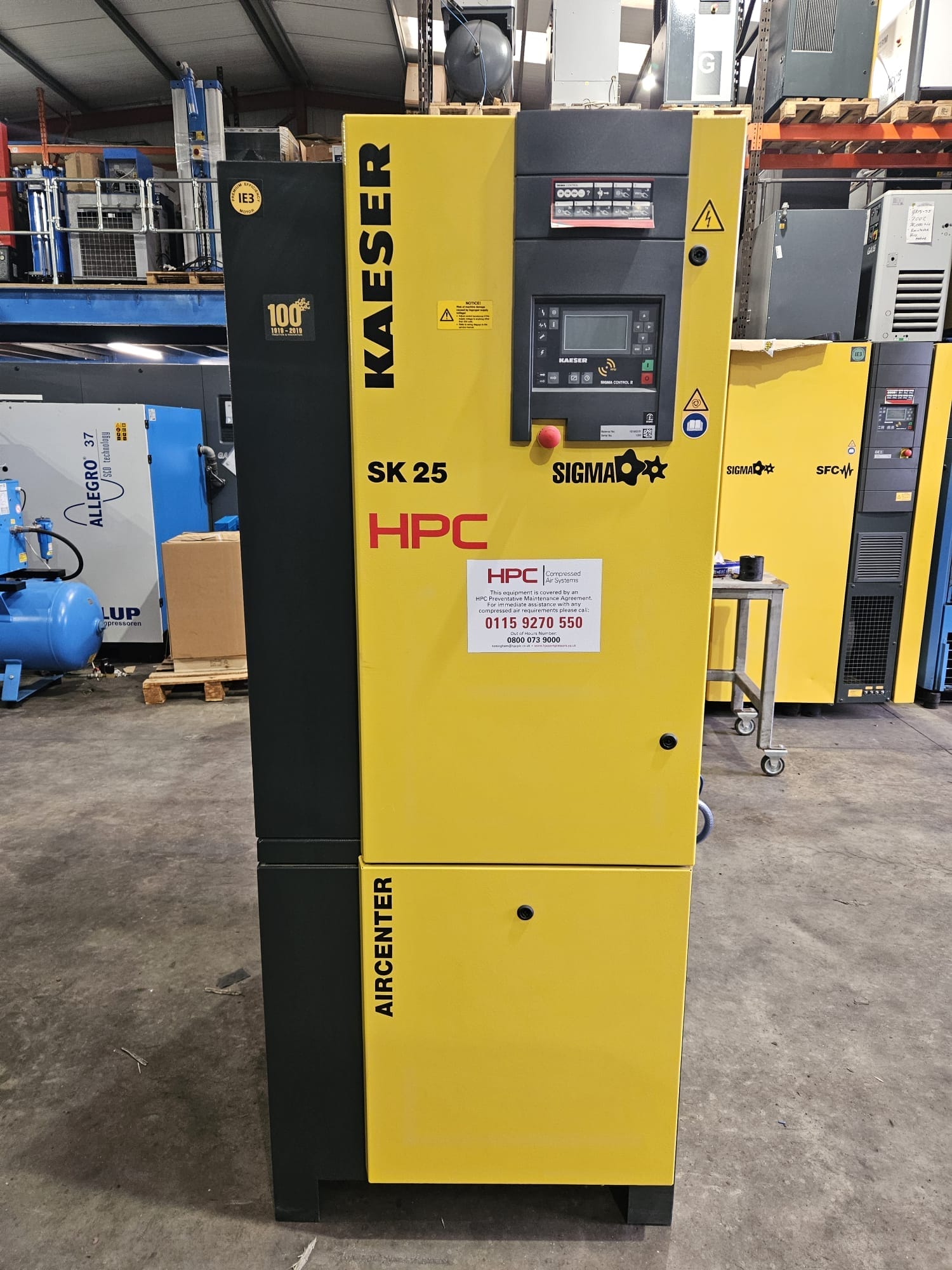 HPC KAESER Air Center SK 25 15Kw 8 Bar with Receiver and Air Dryer ...