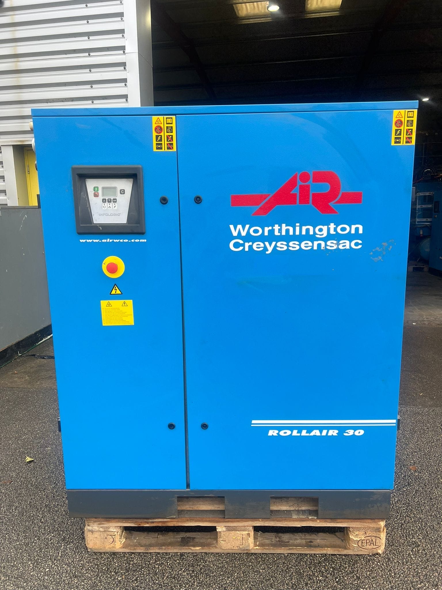 Worthington RLR30 7.5 bar 133.5cfm 2012 Vary Low Hours - Air Supply UK