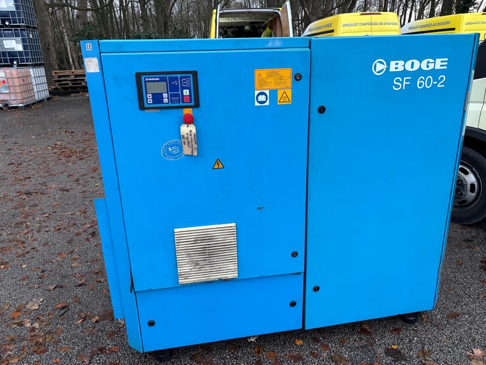 BOGE SF60-2 45Kw Variable Speed Drive 8 Bar 282 CFM - Air Supply UK