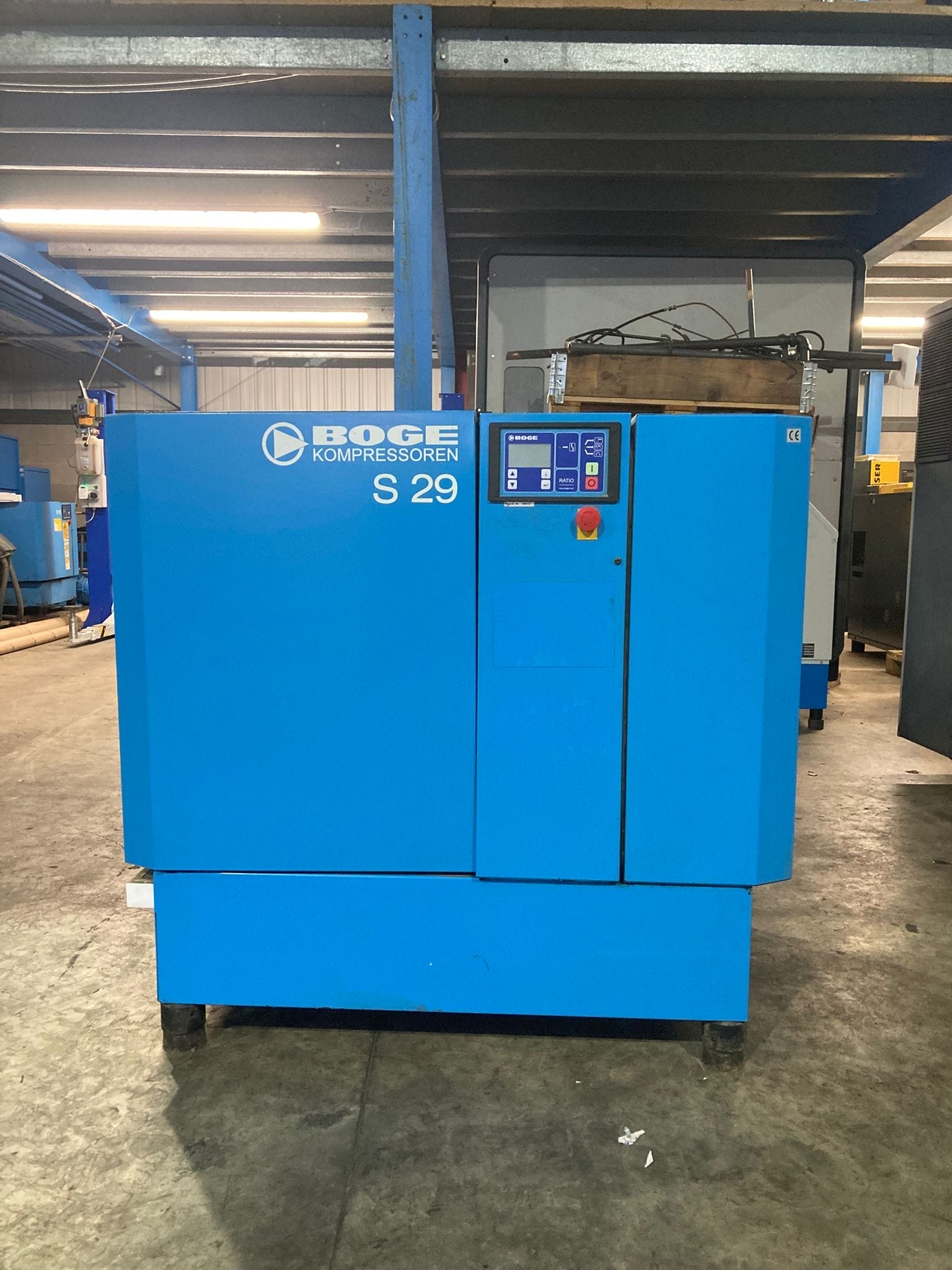 Boge S29 8 Bar 22kw 118 CFM Screw Compressor - Air Supply UK
