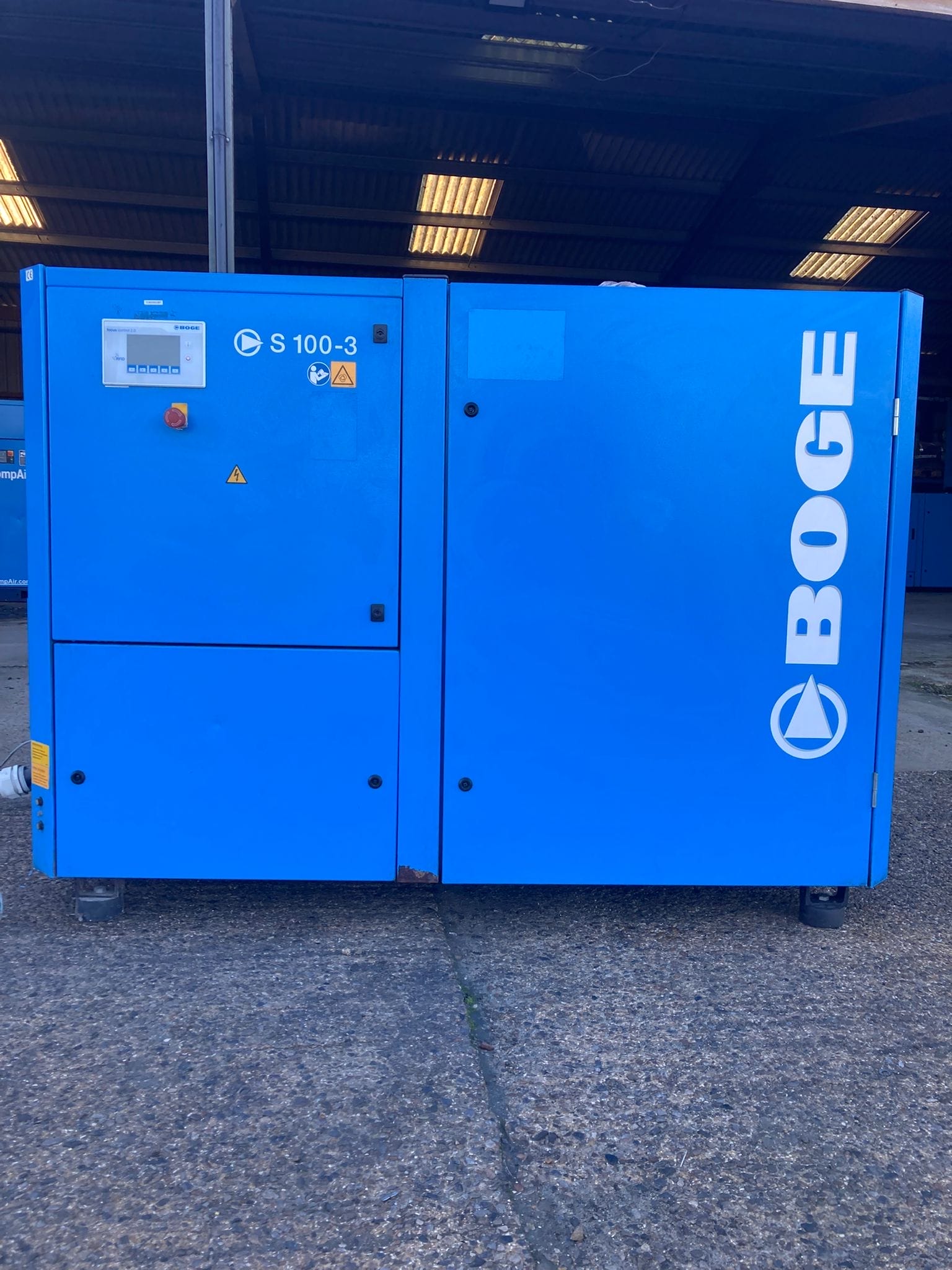 Boge S100-3 75kW 8 bar fixed speed LOW HOURS - Air Supply UK