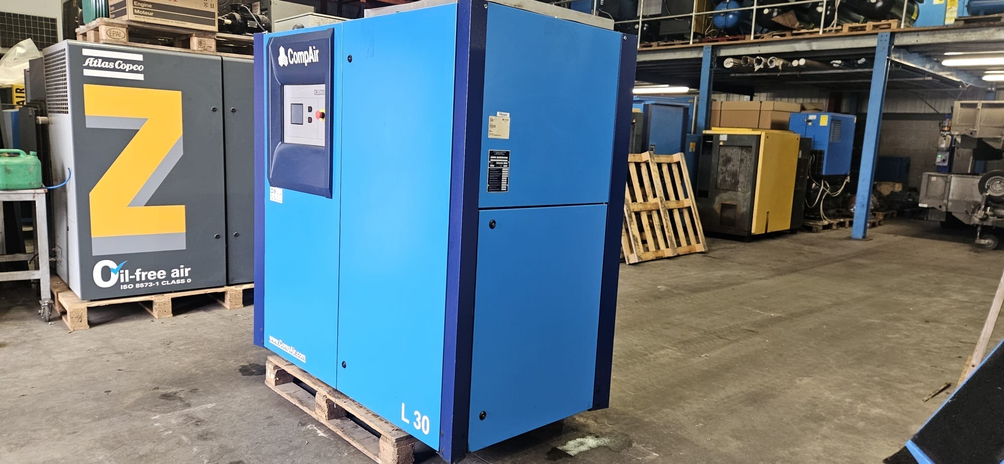 Compair L30-7.5A 30kW 203cfm Used Screw Compressor - Air Supply UK