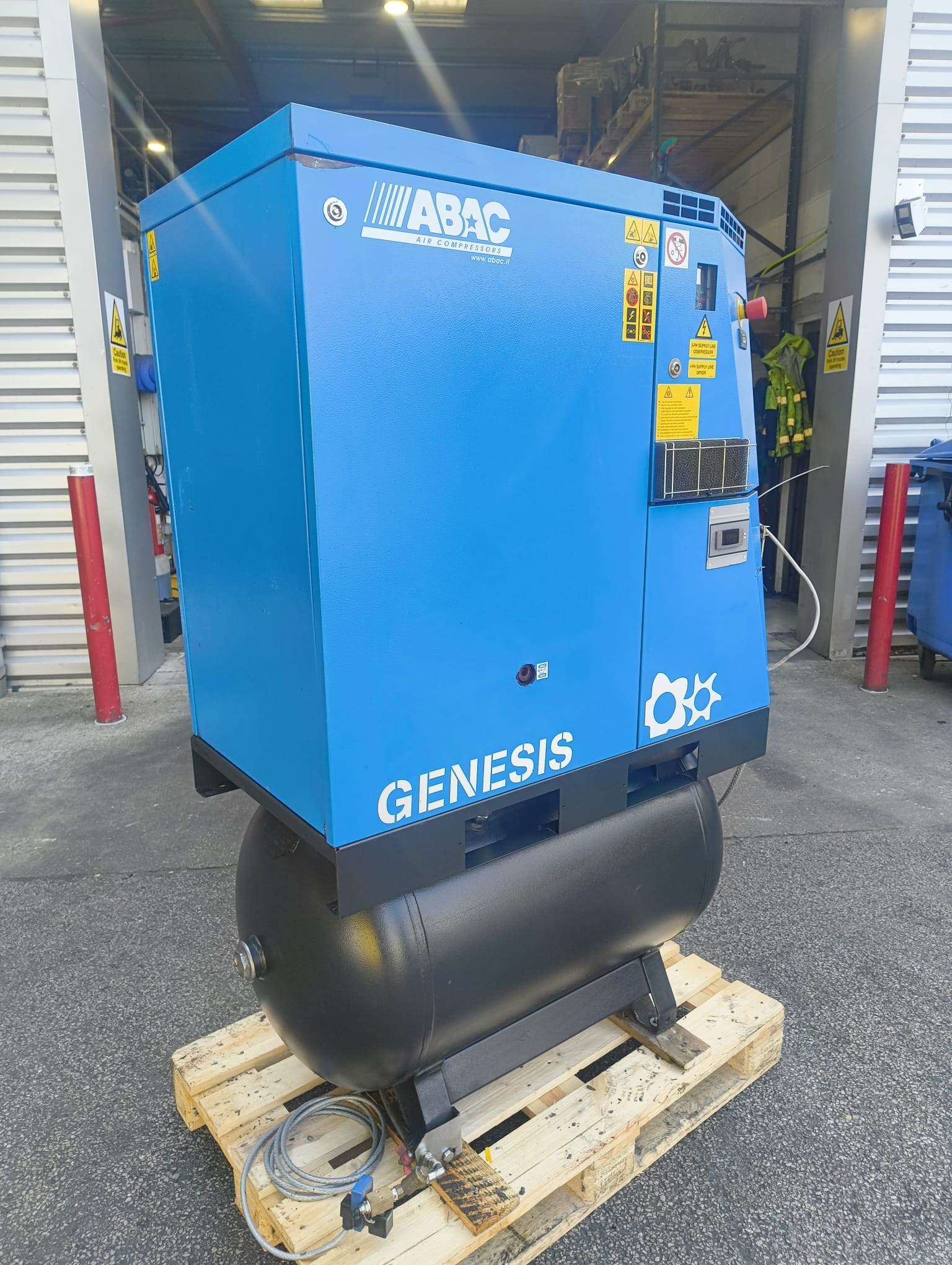 ABAC Genesis 11 IVR 11kW variable speed drive receiver mounted screw ...